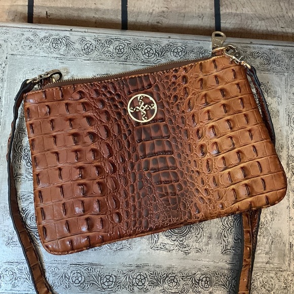 Stauer | Bags | Stauer Crocodile Faux Leather Purse With Adjustable ...